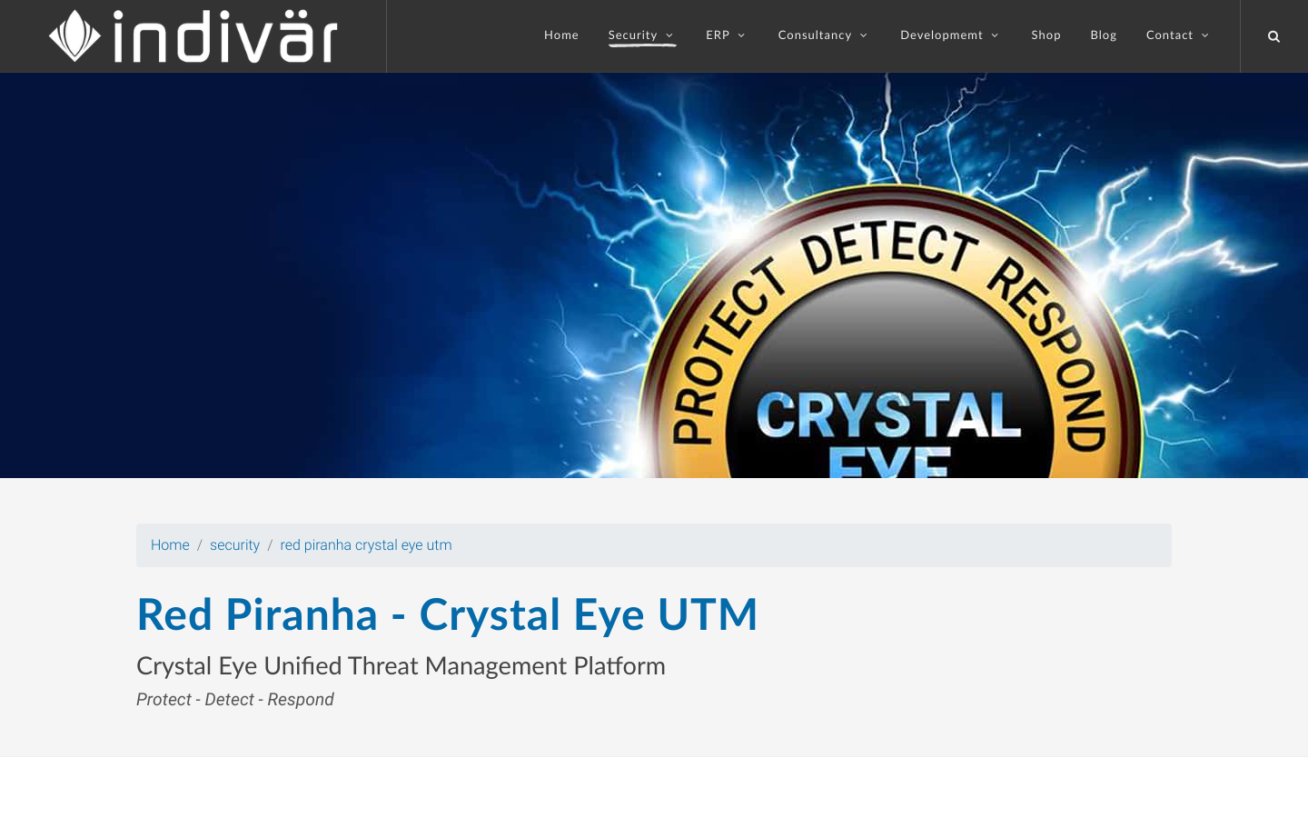 Red Piranha | Crystal Eye UTM Platform – Indivar